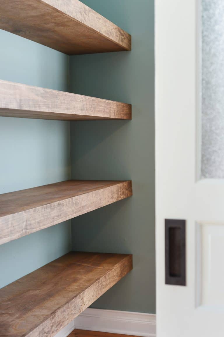 DIY Floating Shelves for Easy Storage - Yellow Brick Home