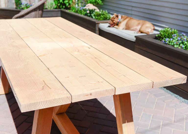 Our DIY Patio Table, Part I - Yellow Brick Home