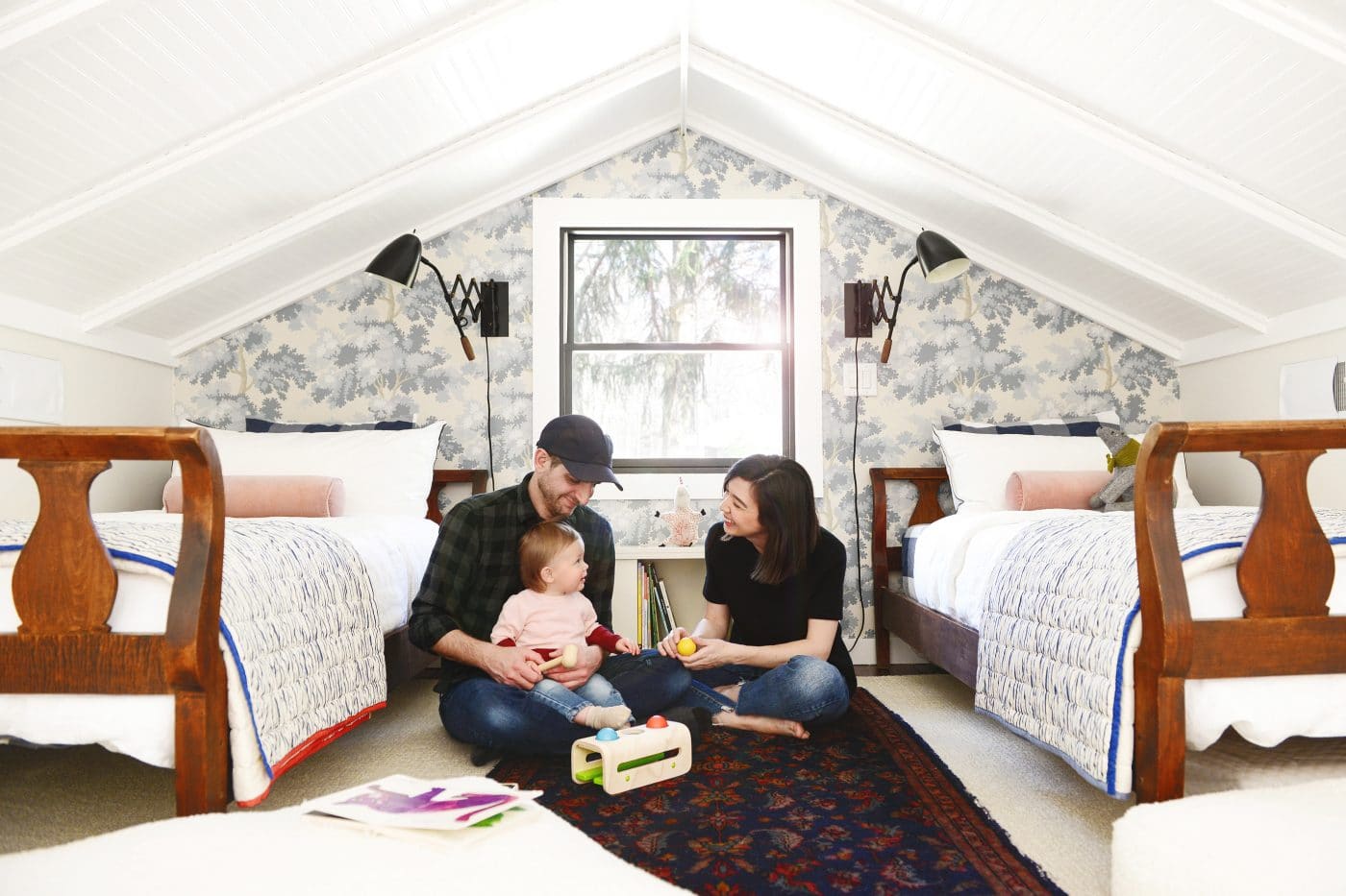 Dreamy Trees In the Sleeping Loft - Yellow Brick Home