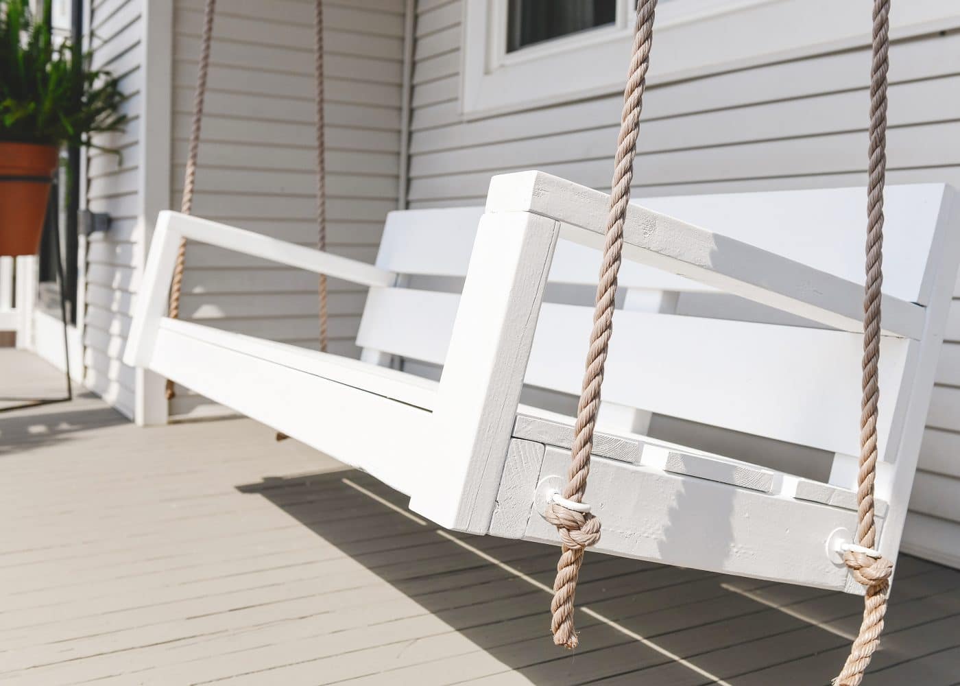 How To Install a Porch Swing in 4 Easy Steps - Yellow Brick Home