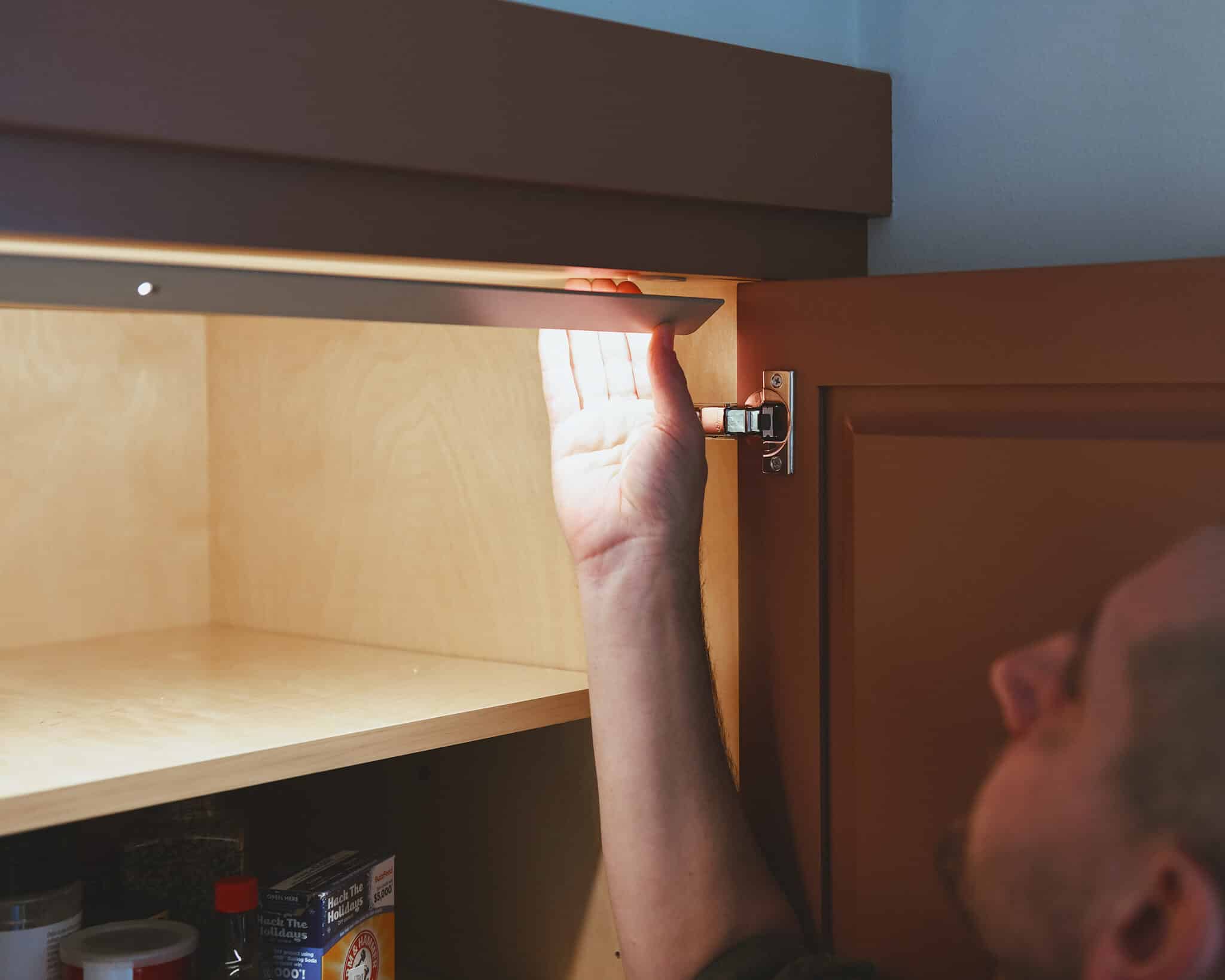 How To Add Lighting to Your Pantry - Yellow Brick Home