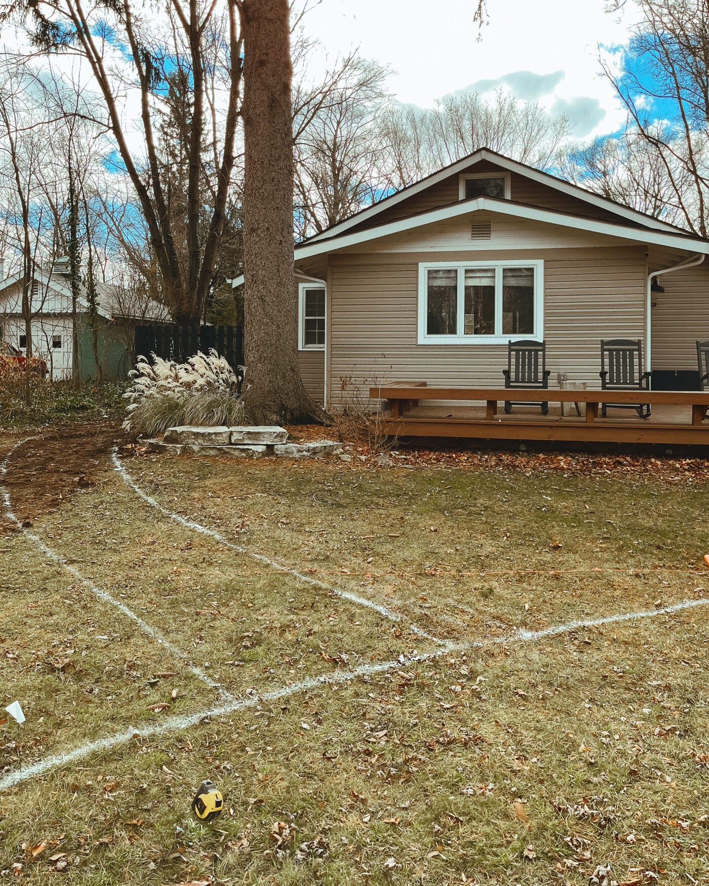 Why We're Landscaping the Front Yard at Tree House - Yellow Brick Home