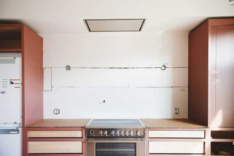 How We Installed a Floating Quartz Shelf - Yellow Brick Home