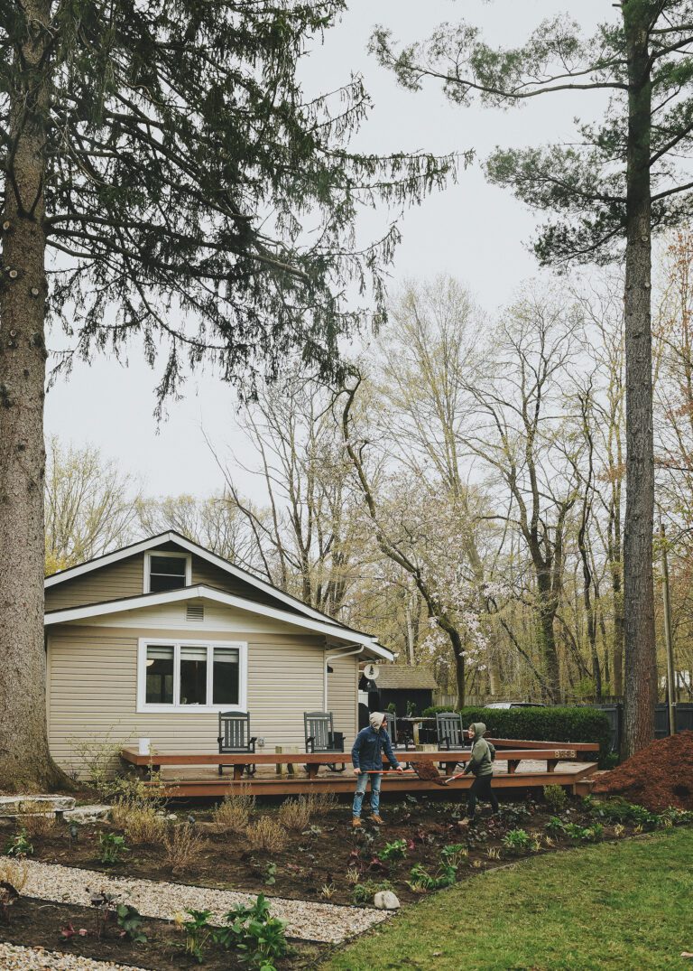 The Reveal of Our Tree House Front Yard! - Yellow Brick Home