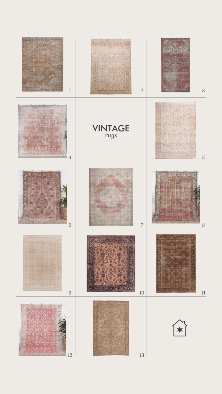 When to Buy a Vintage Rug vs. a Vintage Replica - Yellow Brick Home