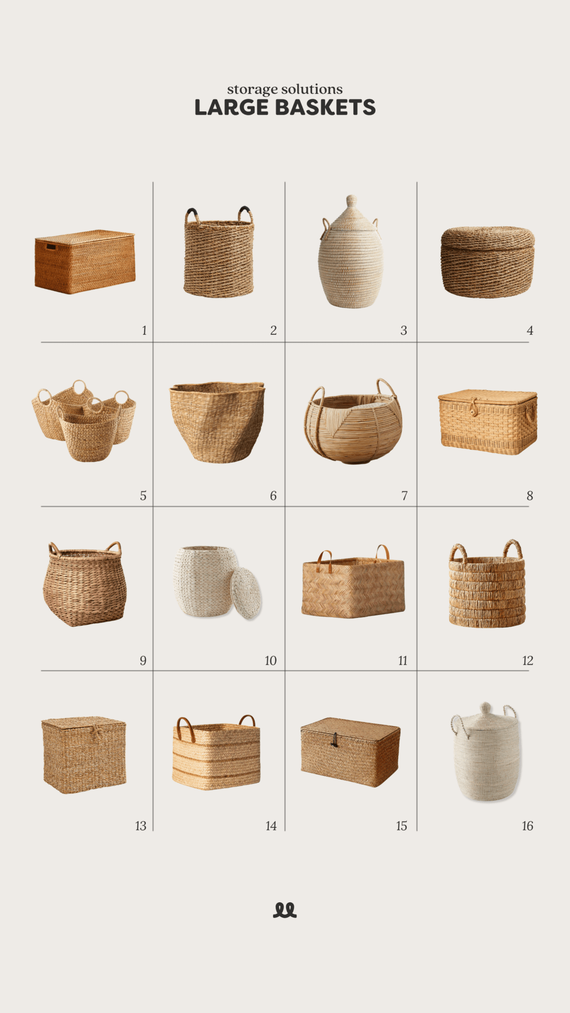 16 Large Baskets to Organize Your Home - Yellow Brick Home