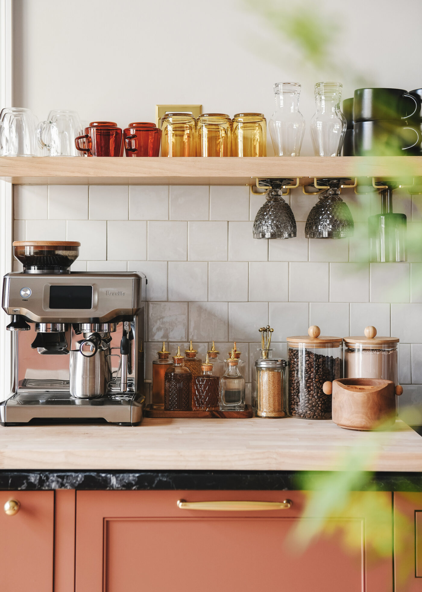How We Organize Our Kitchen Coffee Bar - Yellow Brick Home